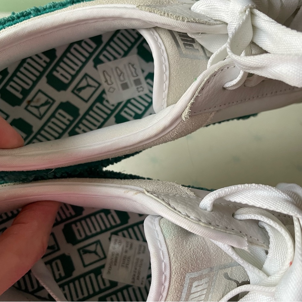 2019 Puma Roma Amor Heritage White Green Platform Sne… - Gem